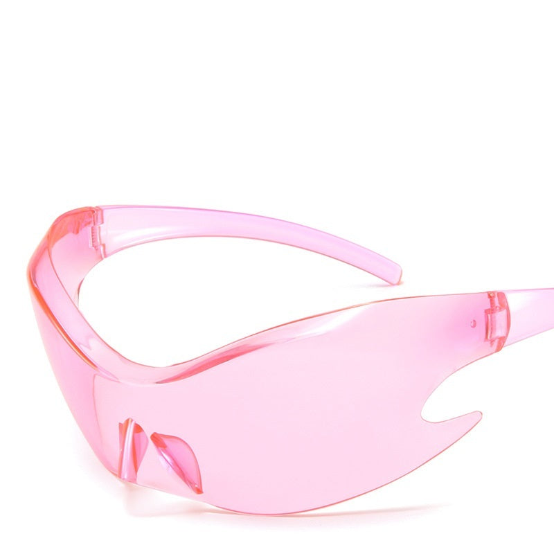 Rimless One-Piece “Future Style Y2G” Sunglasses – Synesthetic