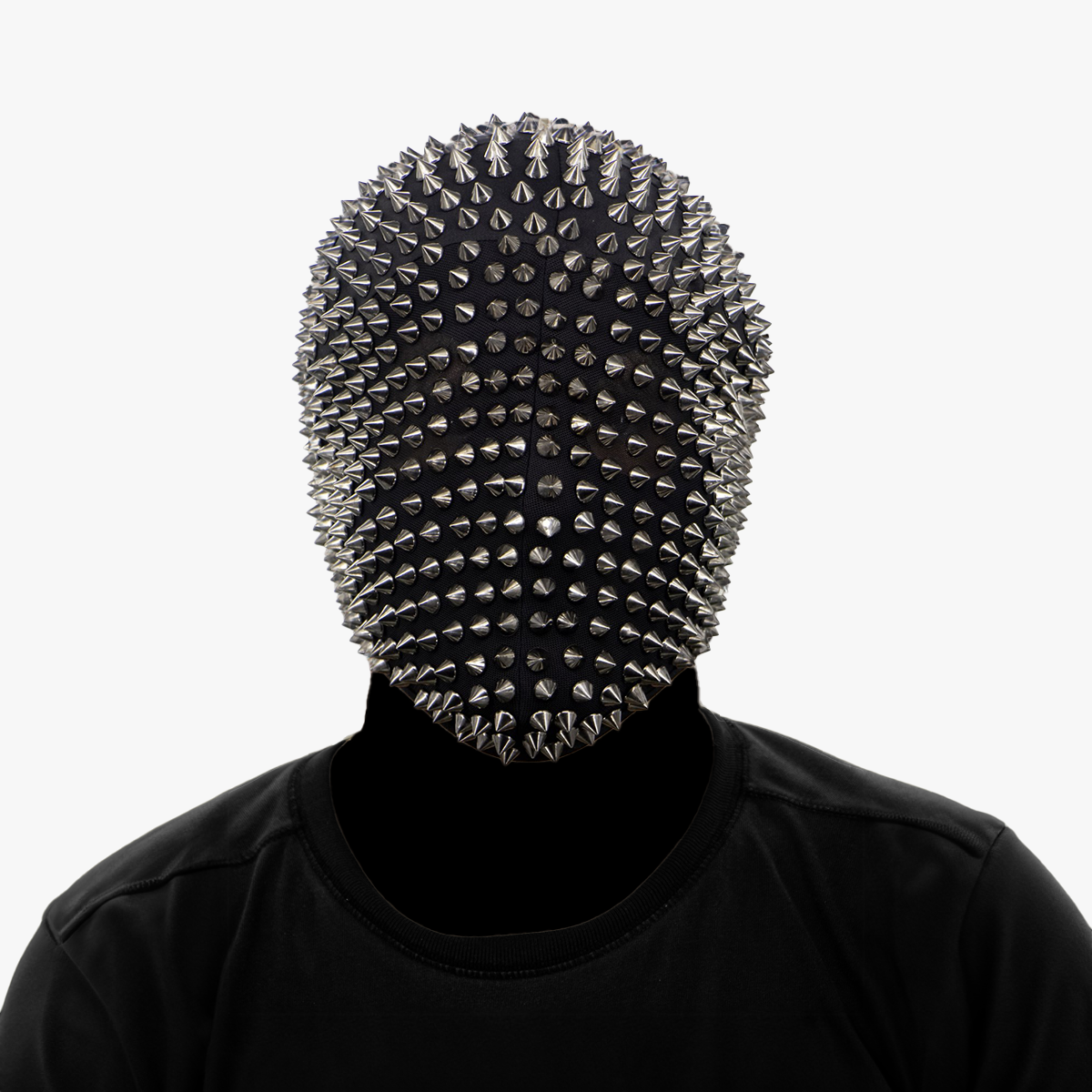CYBERPUNK FULL-FACE MASK WITH RIVETS AND SPINES – Synesthetic